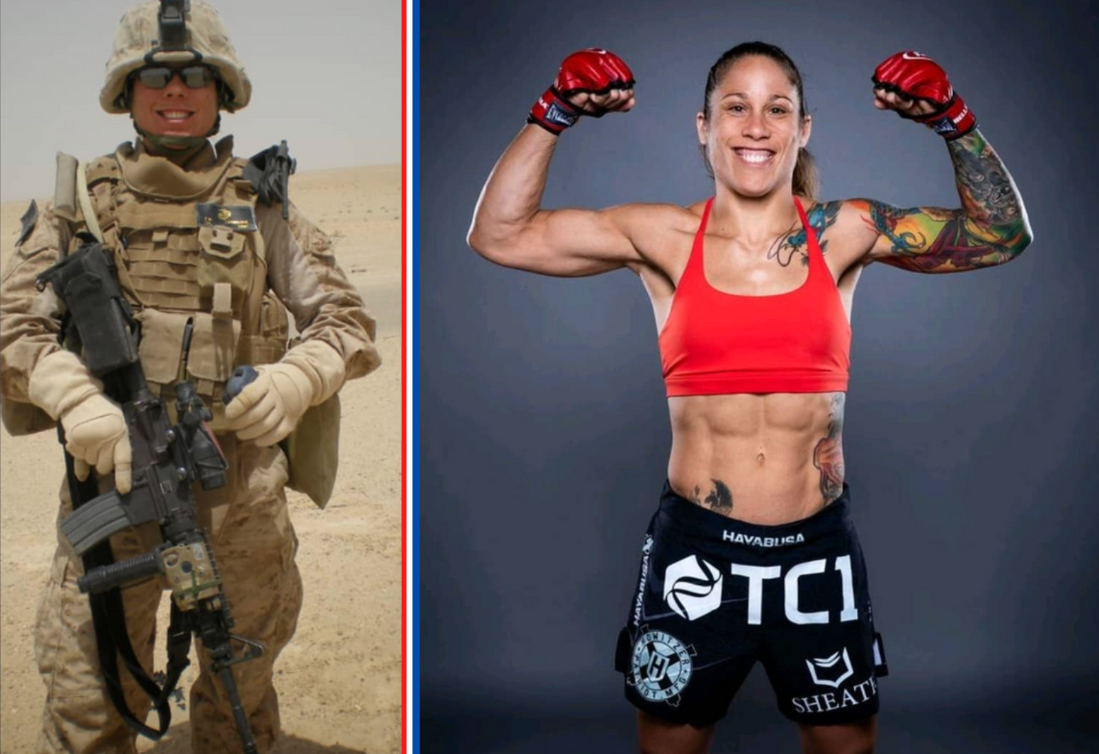 Watch this female MMA fighter and combat-veteran Marine share her home ...