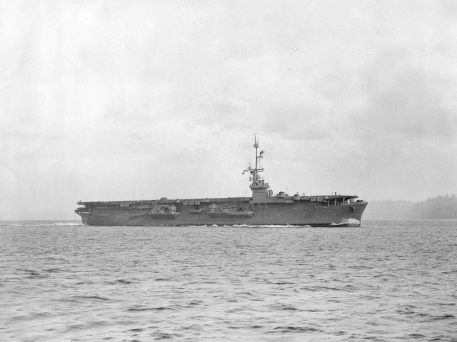 This aircraft carrier was never commissioned or on active duty