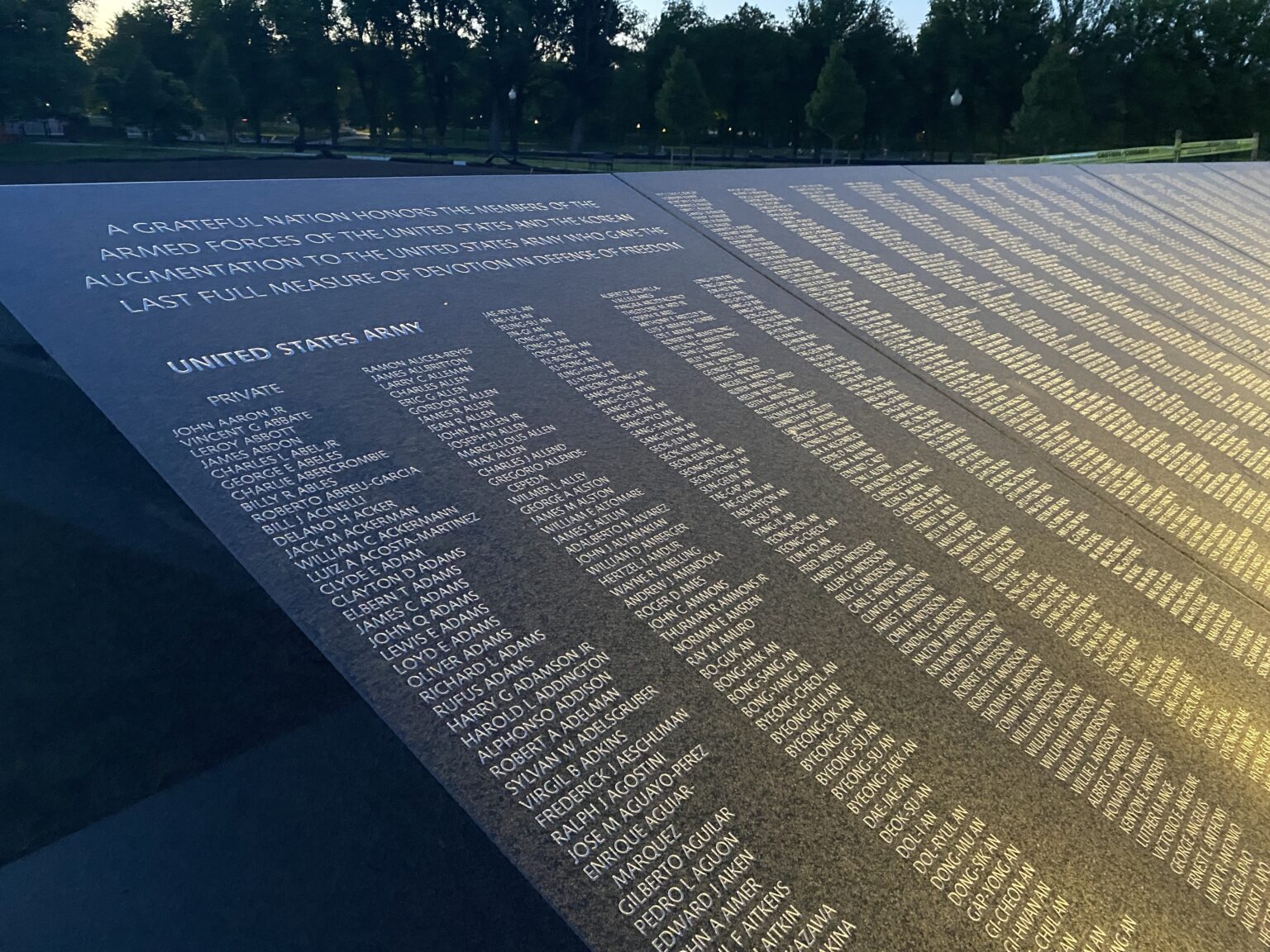 Korean War Veterans Memorial Wall of Remembrance unveiled 69 years ...
