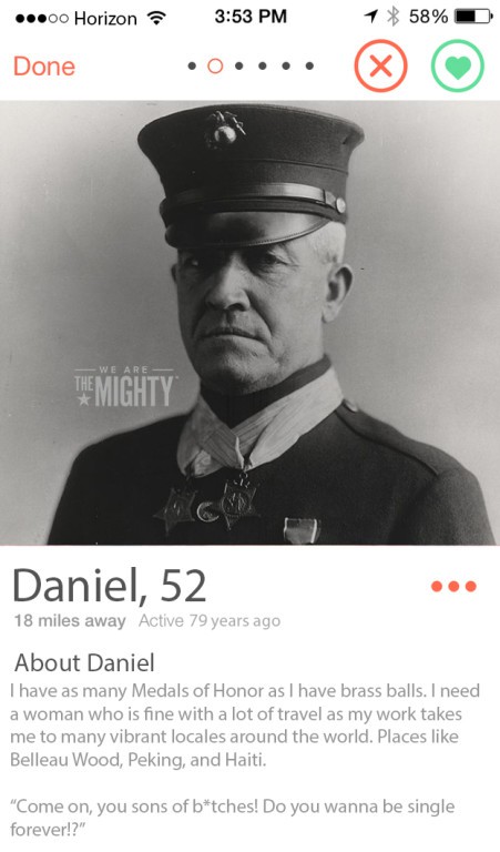 9 military heroes with awesome Tinder game | We Are The Mighty