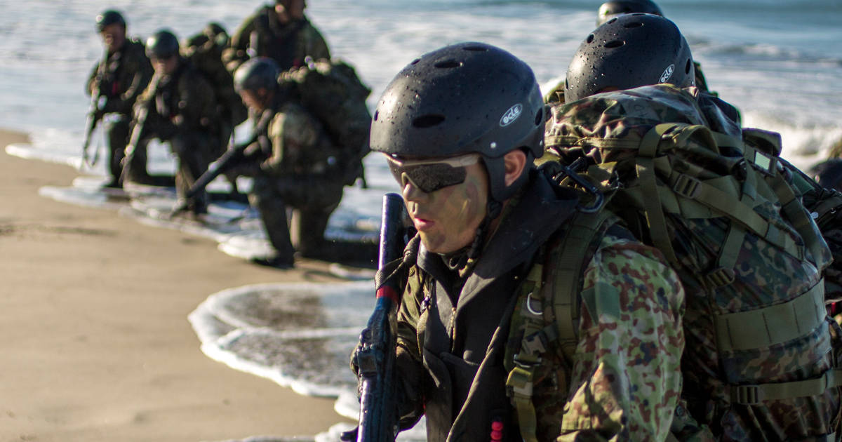 This is what a joint US Marine-Japanese training exercise looks like ...
