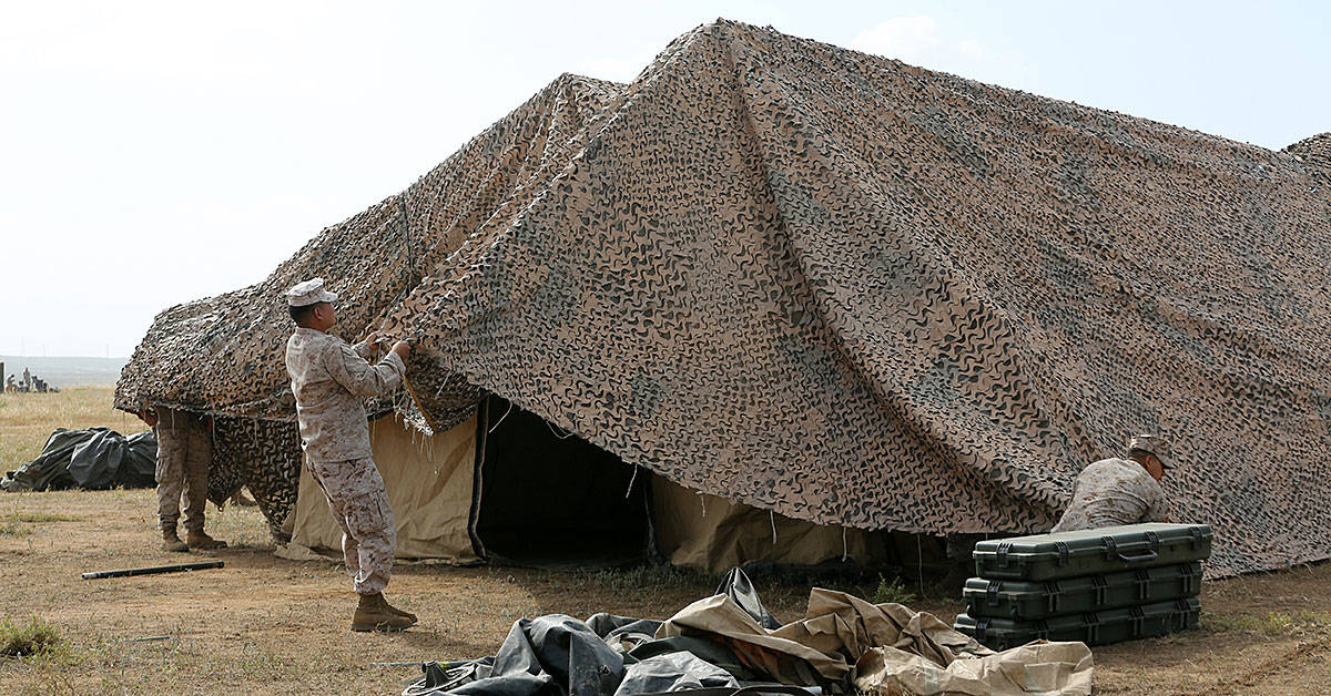 This is how the Marines are hiding their command posts from drones | We ...
