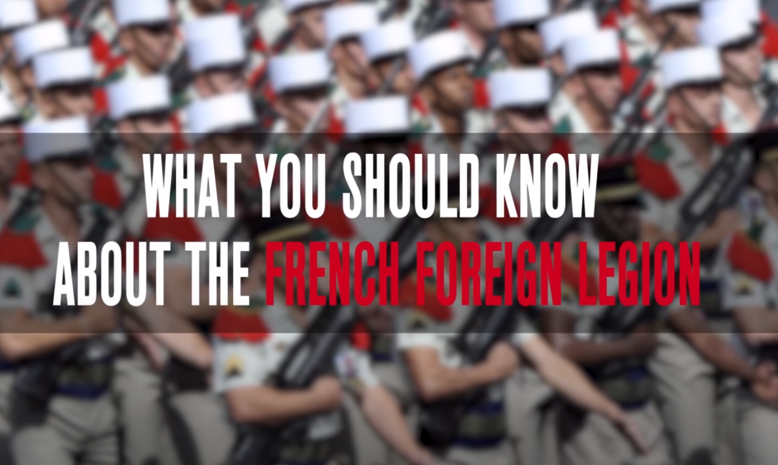 The French Foreign Legion in World War II was filled with Nazis