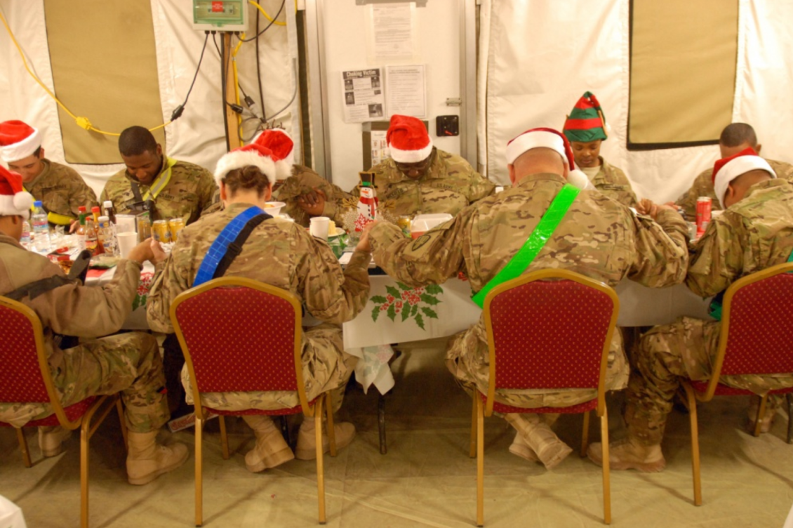 How deployed soldiers celebrate Christmas