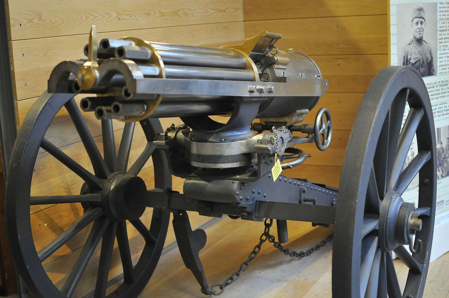 The inventor of the Gatling gun wanted it to save lives