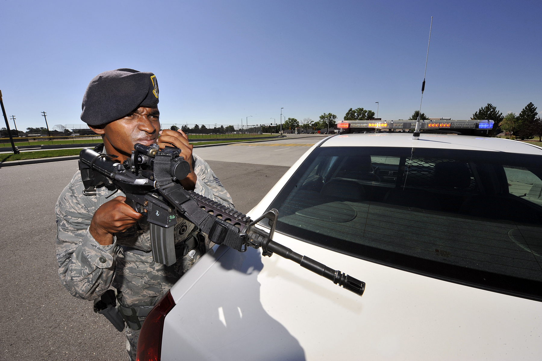 This is what happens if you try to illegally enter Area 51