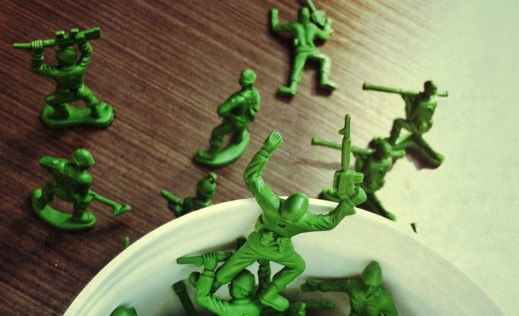 This is the distinguished service of Little Green Army Men toys