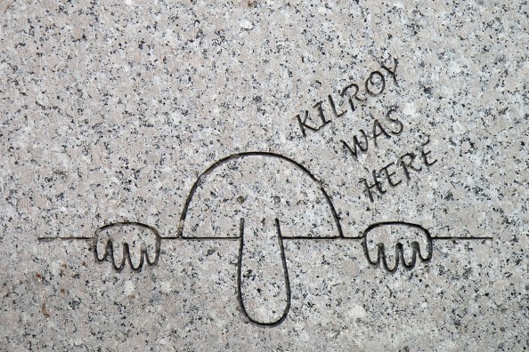 'Kilroy Was Here' was the World War II-era viral meme