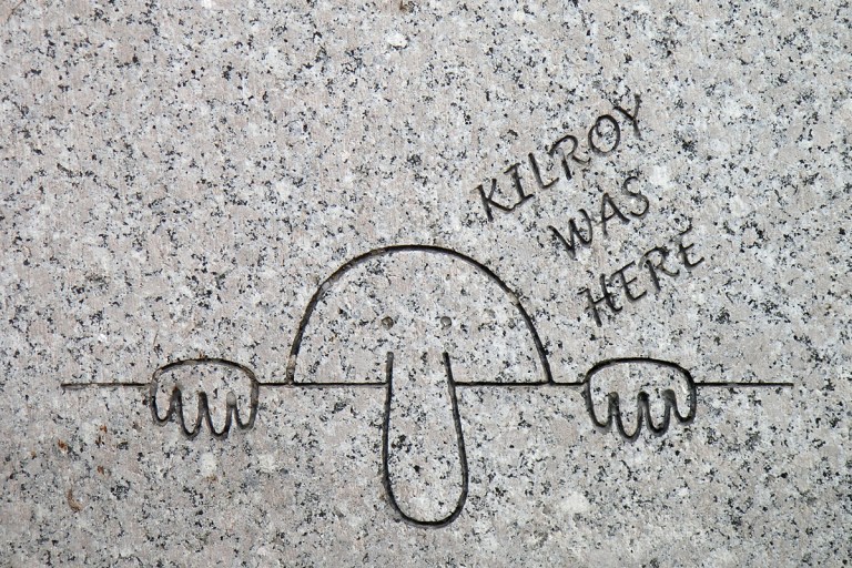 'Kilroy Was Here' was the World War II-era viral meme