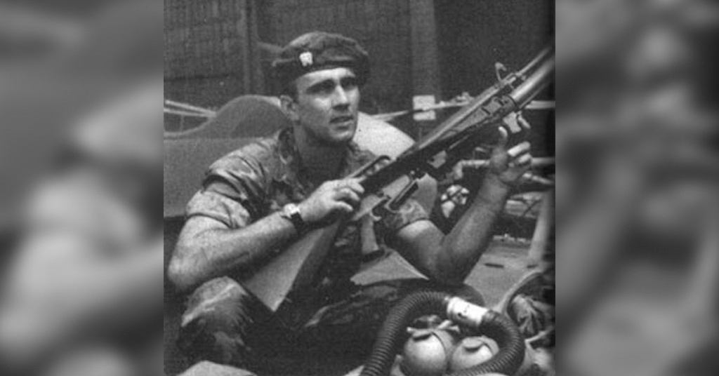 Cdr. Richard Marcinko, the first commanding officer of SEAL Team SIX ...