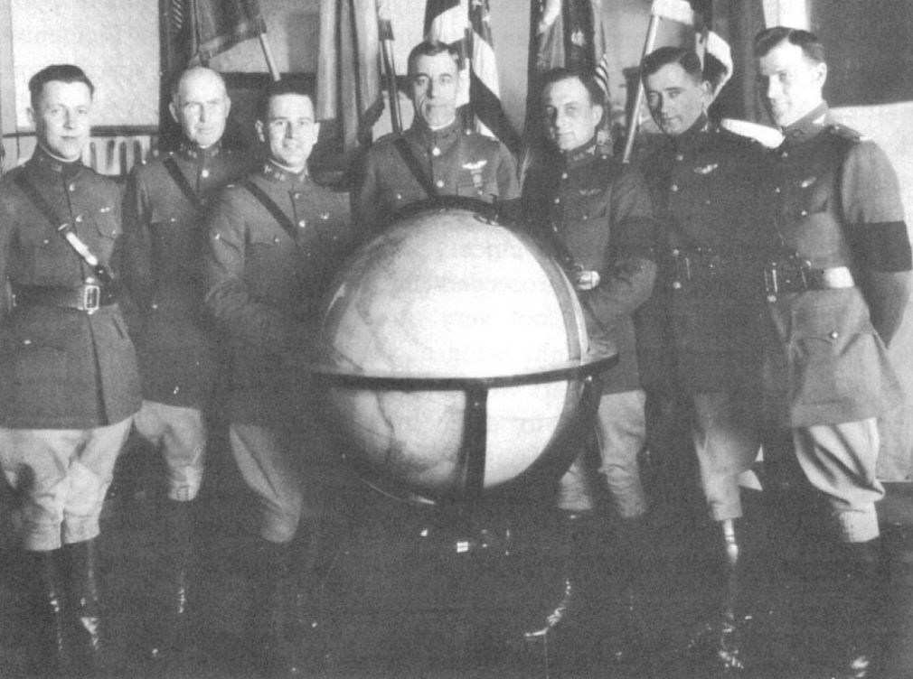 The first time people circumvented the globe by air, land and sea