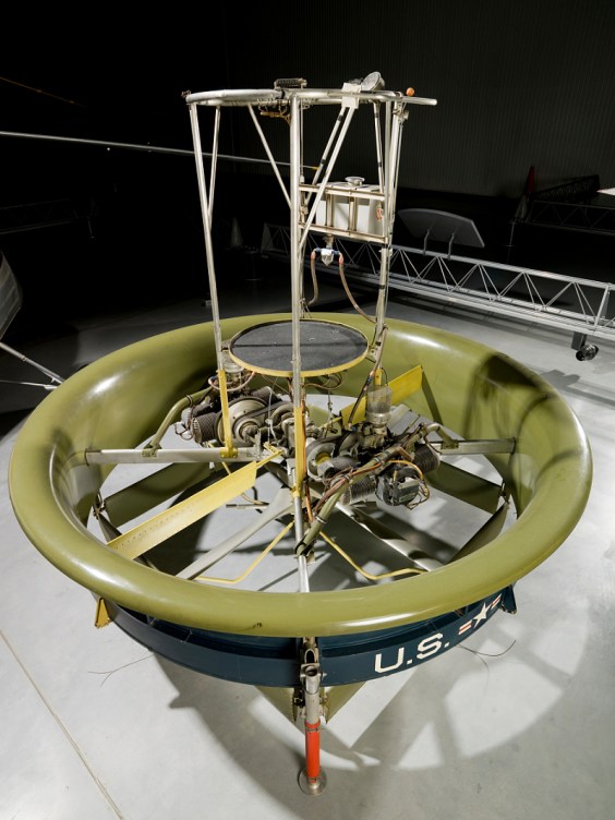 This experimental flying platform was straight out of 1950s sci-fi