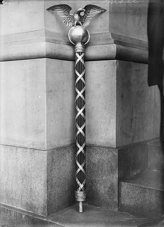 The US House of Representatives maintains order using a giant mace