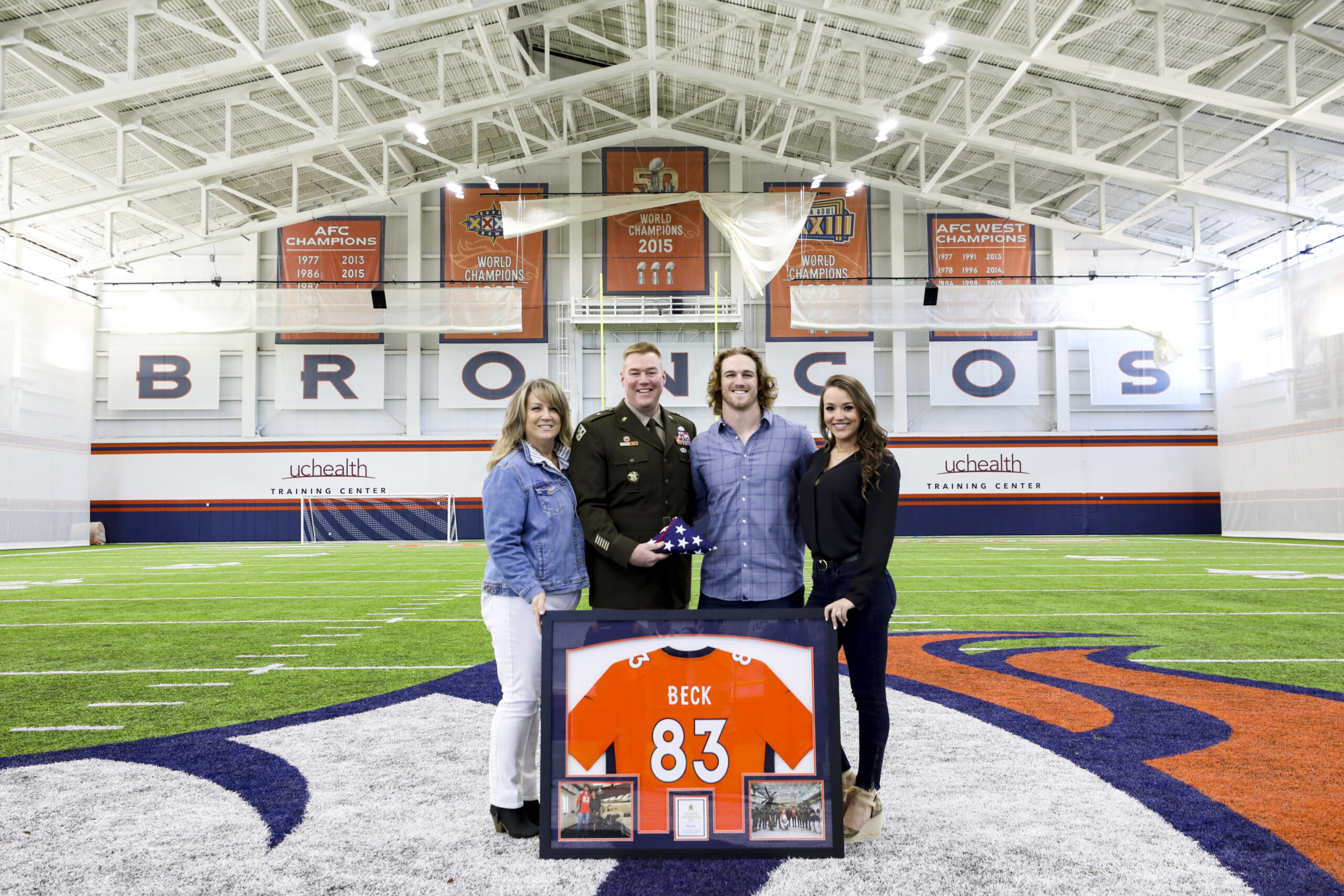 NFL player and military kid Andrew Beck scores big on giving back