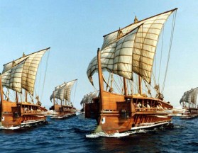 Oars revolutionized ancient naval warfare