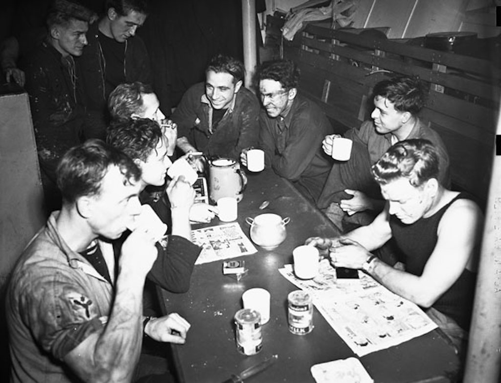This is what the average sailor ate aboard a WWII era ship