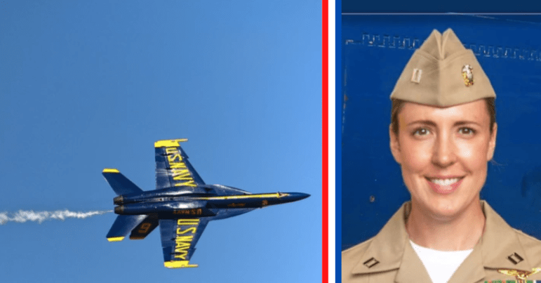 Fighter Pilot Lt. Amanda Lee is flying through barriers