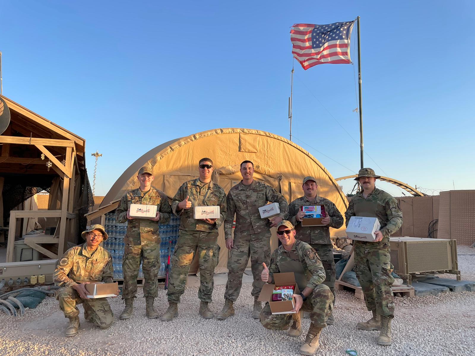Army-Navy fans packed 2,000 care packages with Operation Gratitude