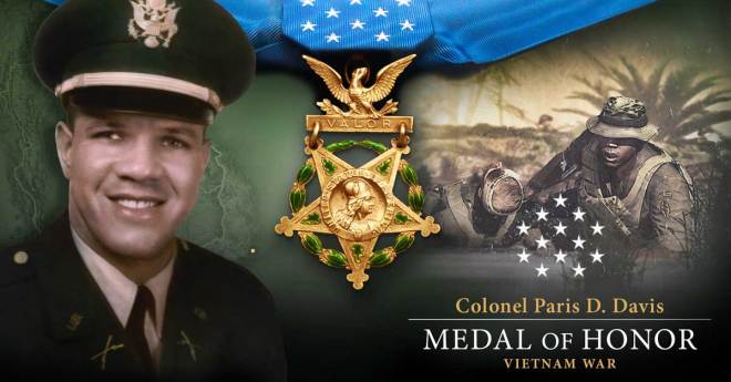 Colonel Paris Davis received the Medal of Honor nearly 60 years later