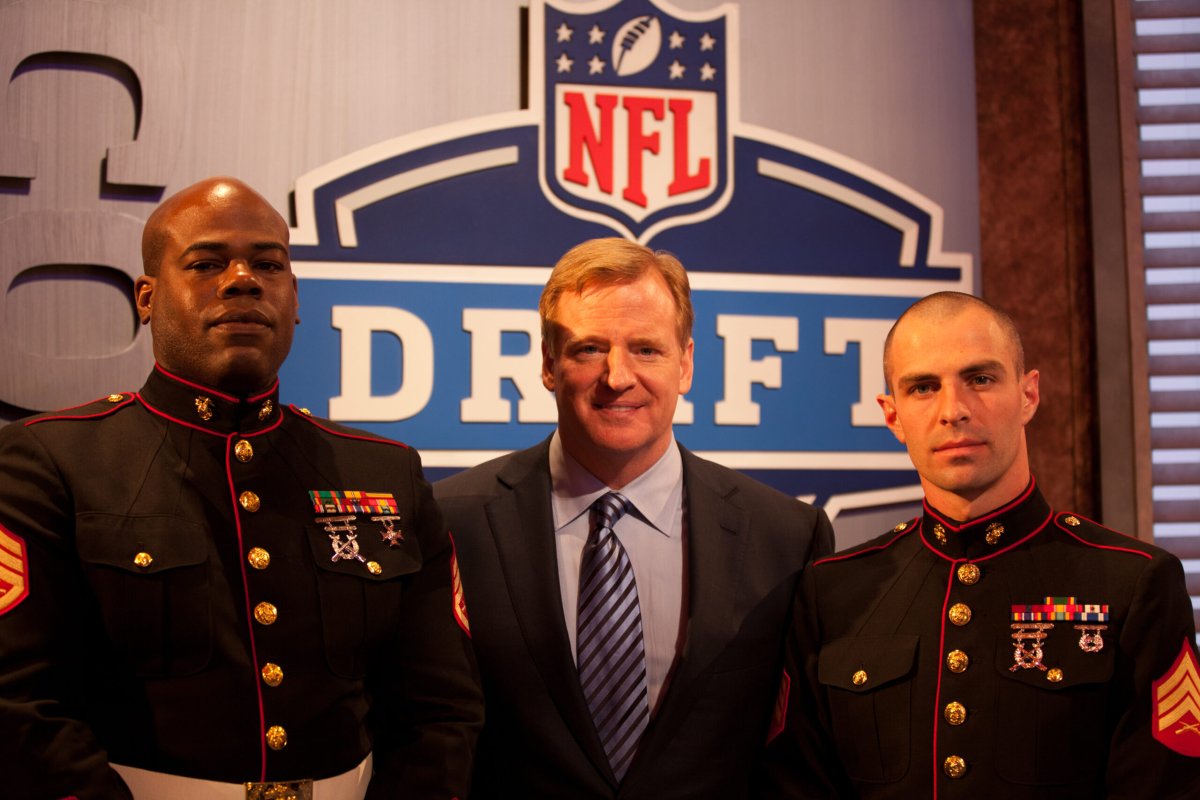 These prospects got a military experience before the NFL Draft