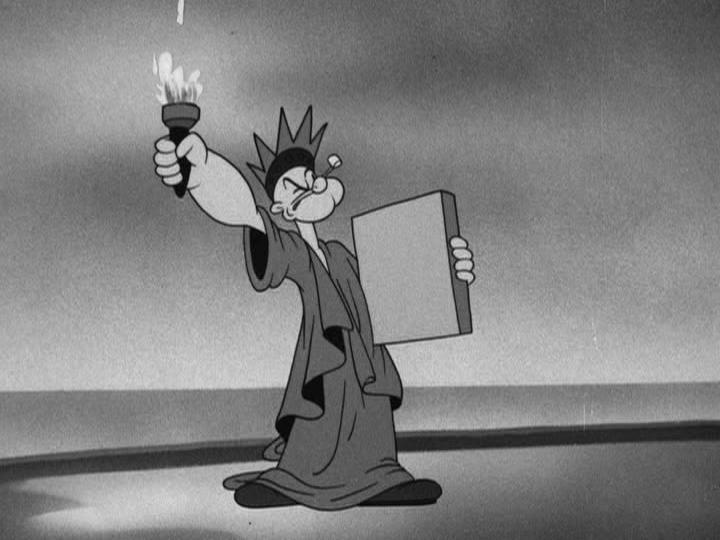 The patriotic service of Popeye the Sailor Man