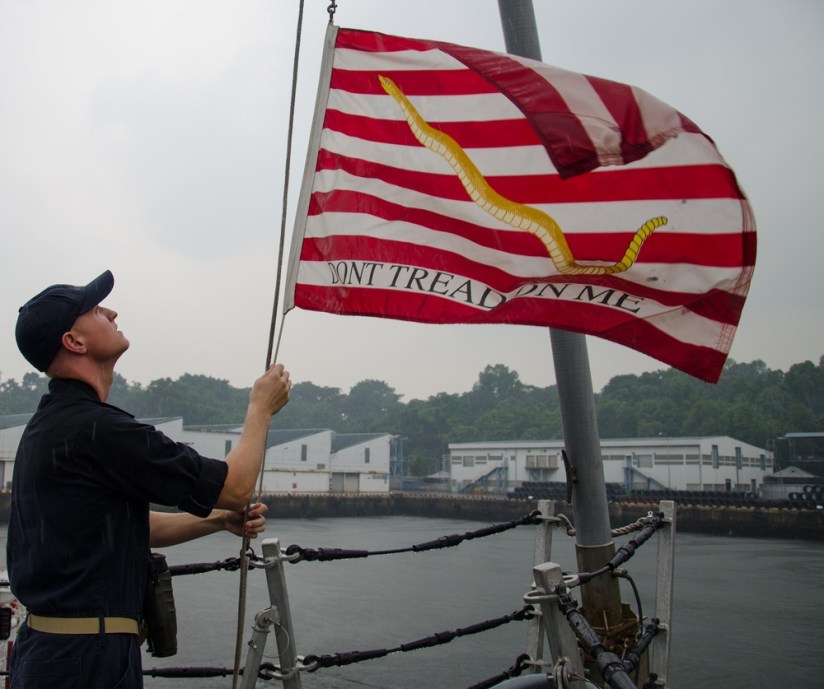The history behind the other flag patch on Navy uniforms