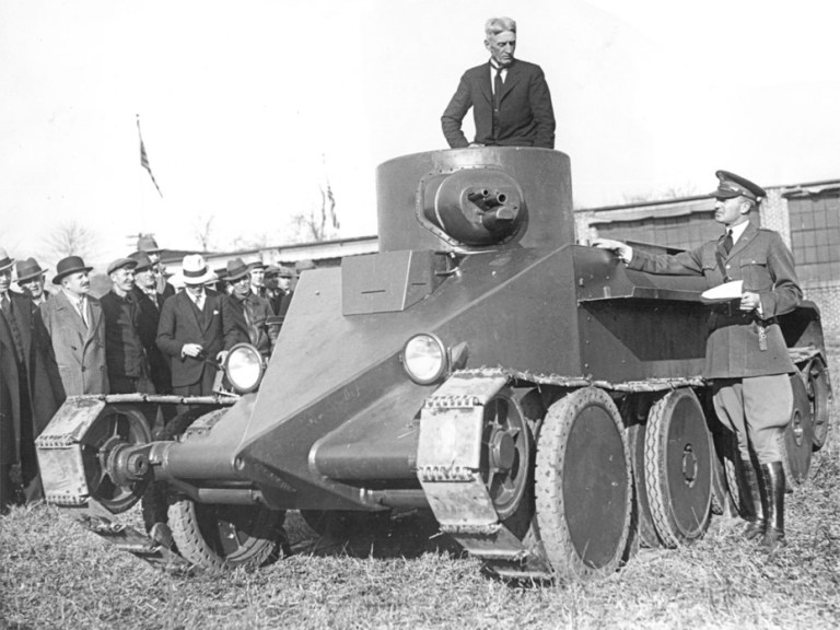 This tank reached a speed of 104 mph
