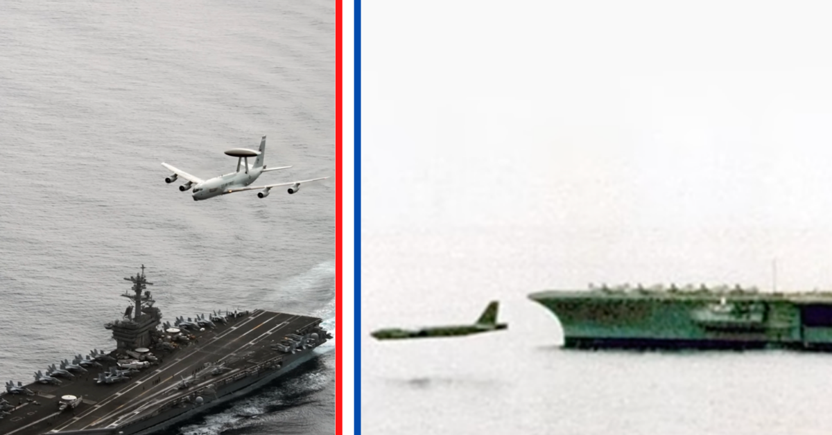 Maverick has nothing on this insane Air Force flyby of a carrier