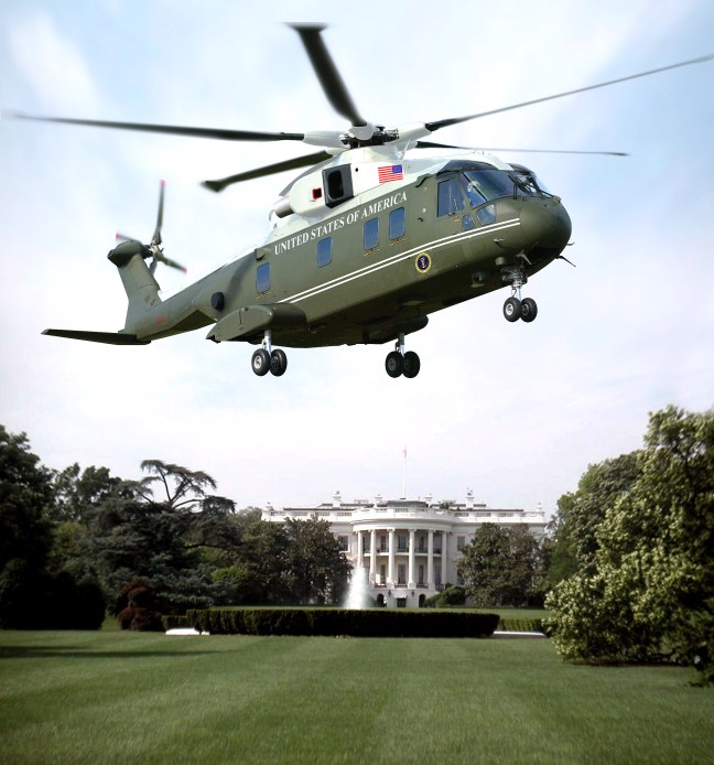 The new Marine One flew President Joe Biden for the first time