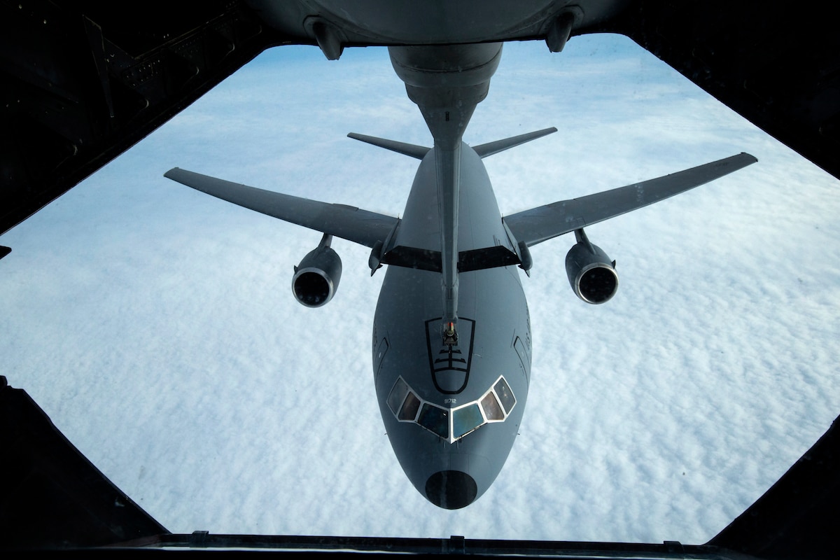The Air Force said goodbye to its last KC-10 Extender aerial tanker