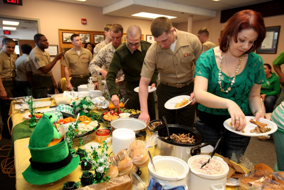 Bringing back the military potluck dinner