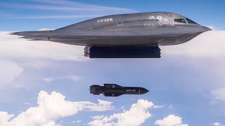 The Massive Ordnance Penetrator is a 30,000-pound bunker buster bomb