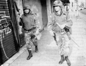 Marines stole the spotlight from the National Guard in the LA Riots