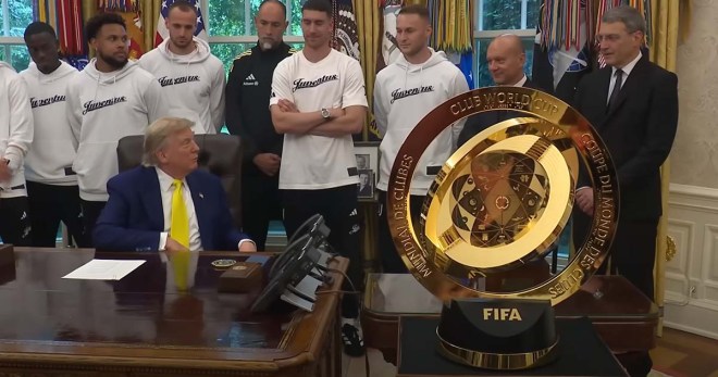 Yes, President Trump took the Club World Cup Trophy. Here's why.