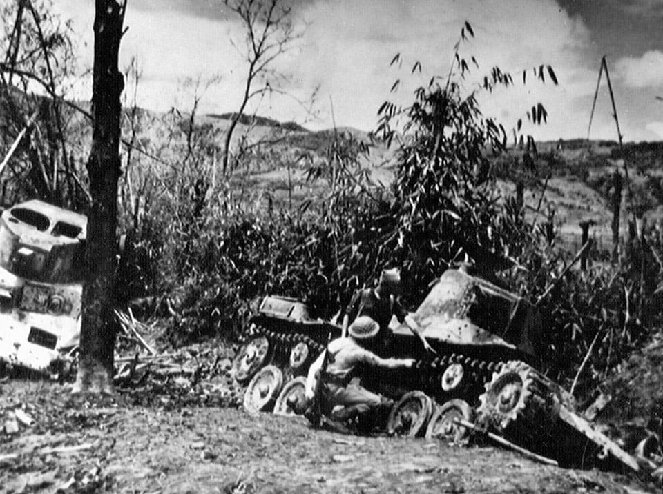 This lone Gurkha rifleman stopped three Japanese tanks in their tracks