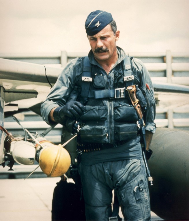 This Air Force fighter ace was the inspiration for 'Mustache March'