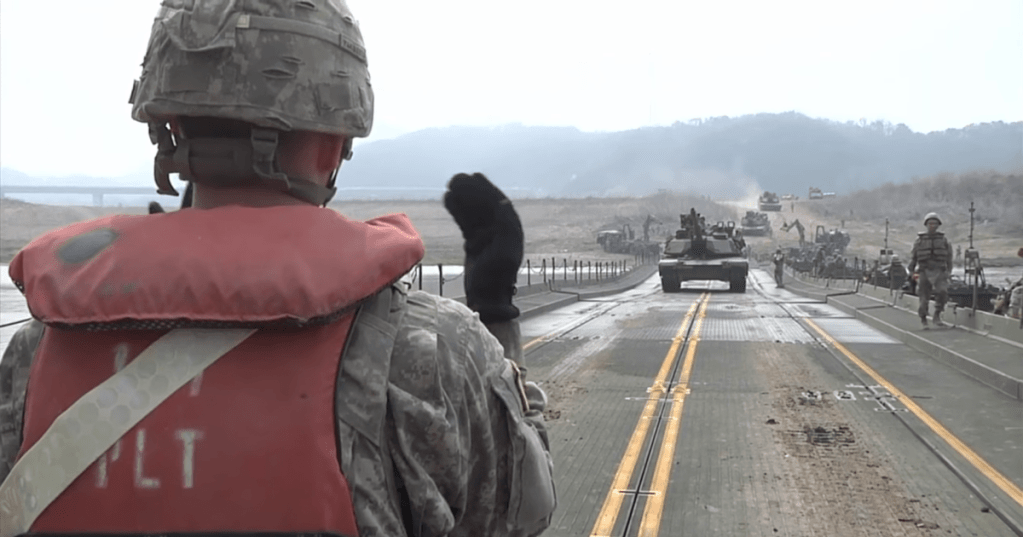The awesome way the Army gets 70-ton tanks across rivers