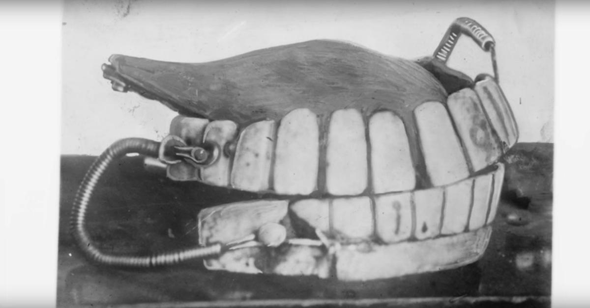 That time dentures were made from dead soldiers' teeth