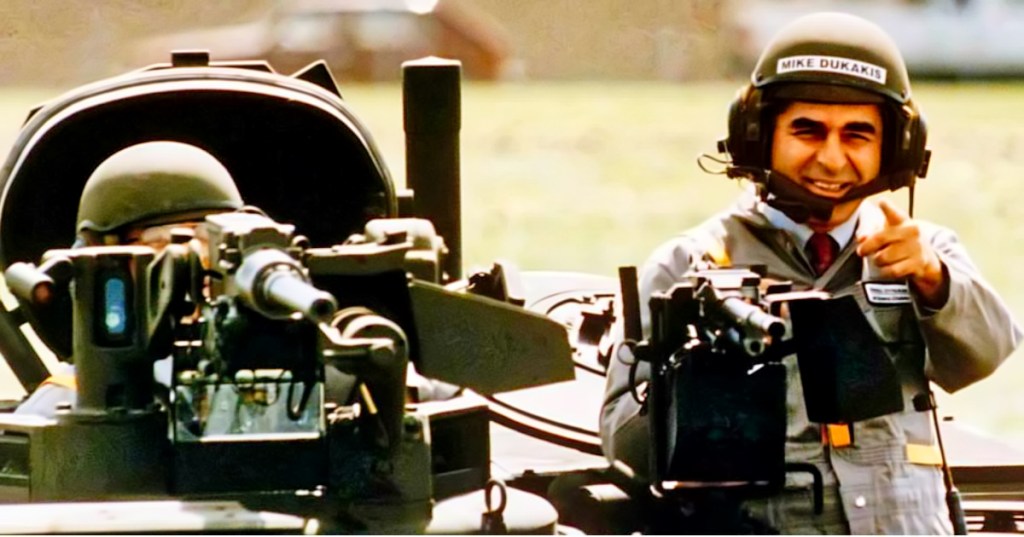 This presidential nominee's campaign was tanked by a tank