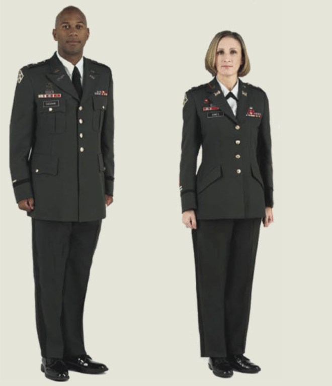 Dress uniforms from every military branch, ranked