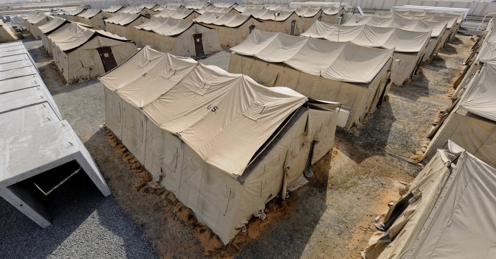 7 types of people you meet in a deployed 'tent city'