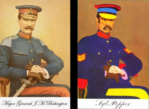 This is the real Sgt. Pepper from the Beatles album cover