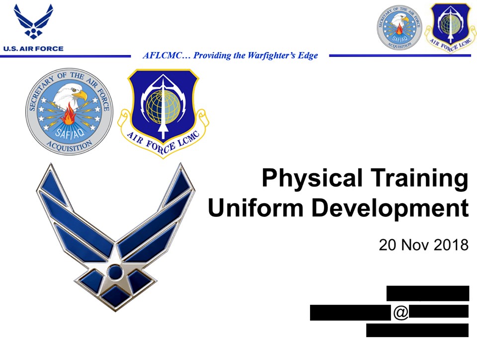 Get a look at the Air Force's new PT uniforms