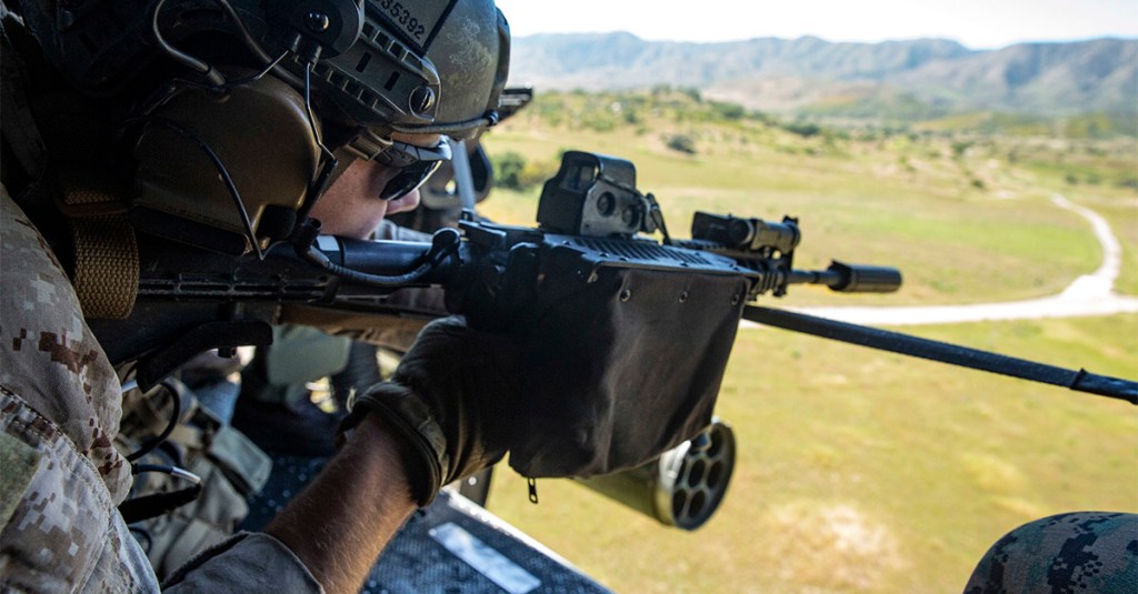 How Marine snipers train to kill from helicopters