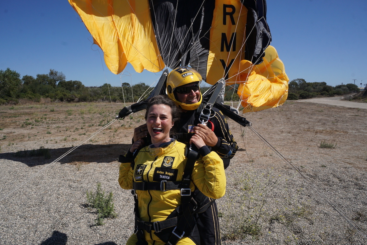 What it's like to skydive with the Army Golden Knights