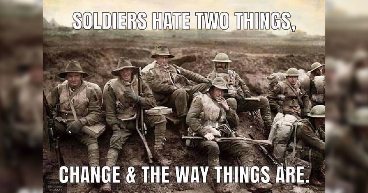 The nice old man in the popular military meme is actually operator AF