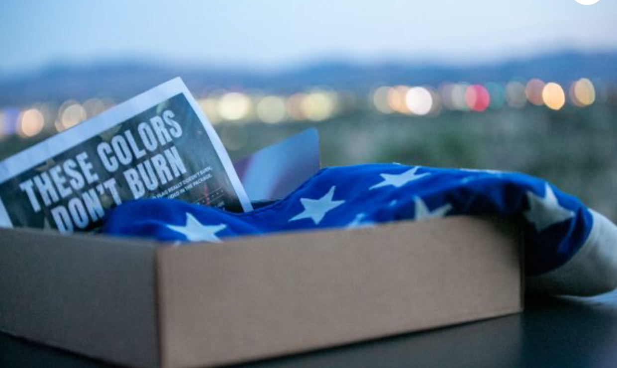 This Green Beret invented a flag that can't - and won't - burn